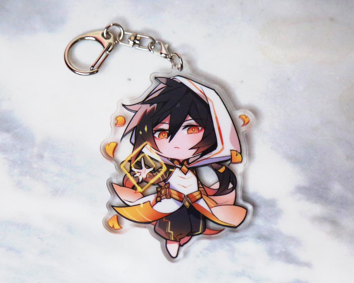 Morax Keychain - Genshin Impact Arcylic Charms – Yui's Gifts