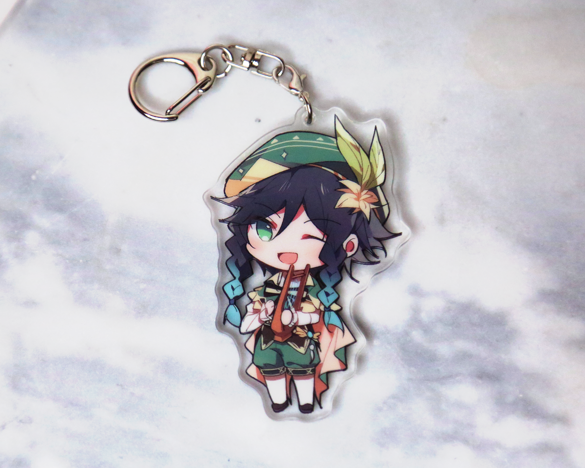 Venti Keychain - Genshin Impact Arcylic Charms – Yui's Gifts