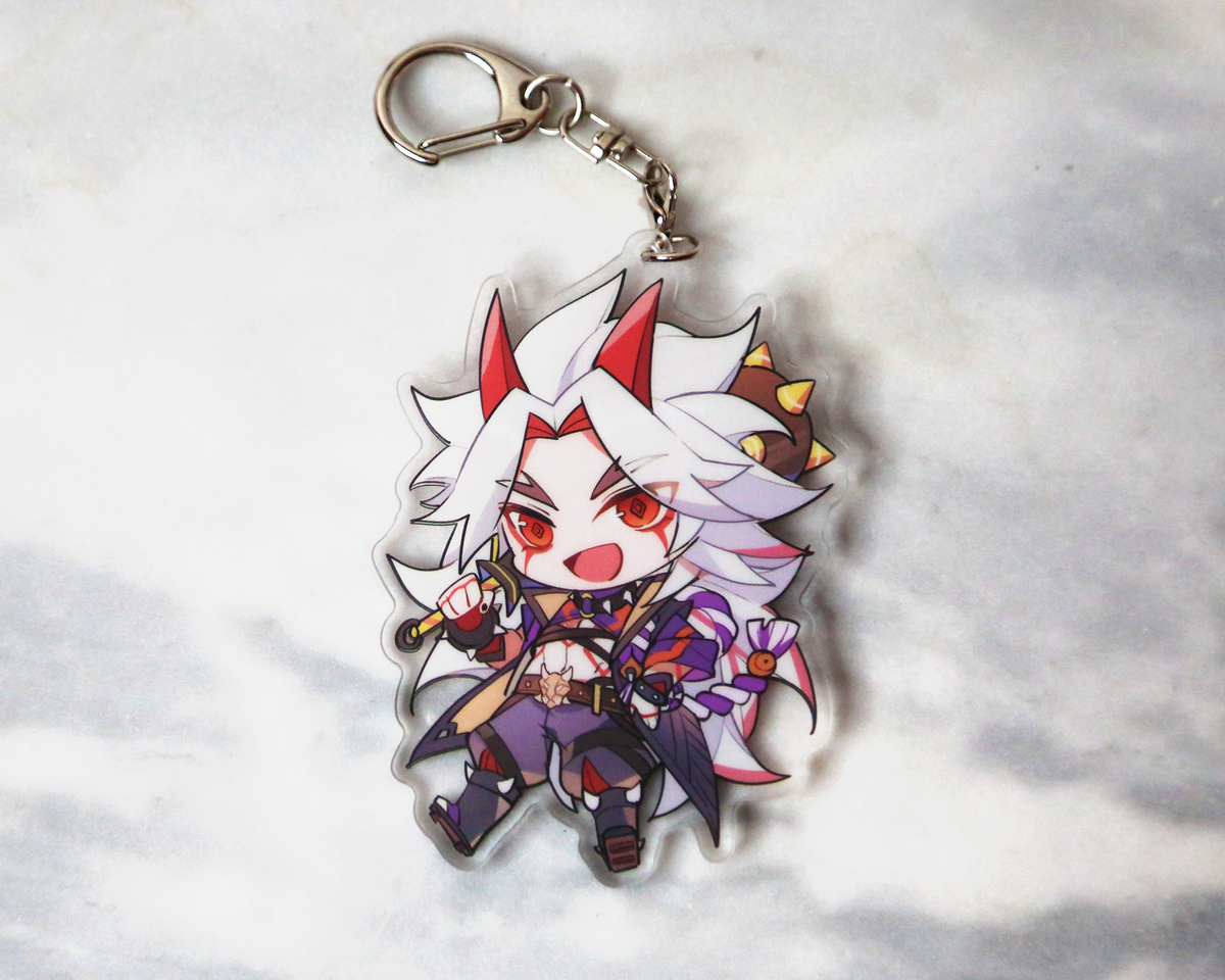 Itto Keychain - Genshin Impact Arcylic Charms – Yui's Gifts
